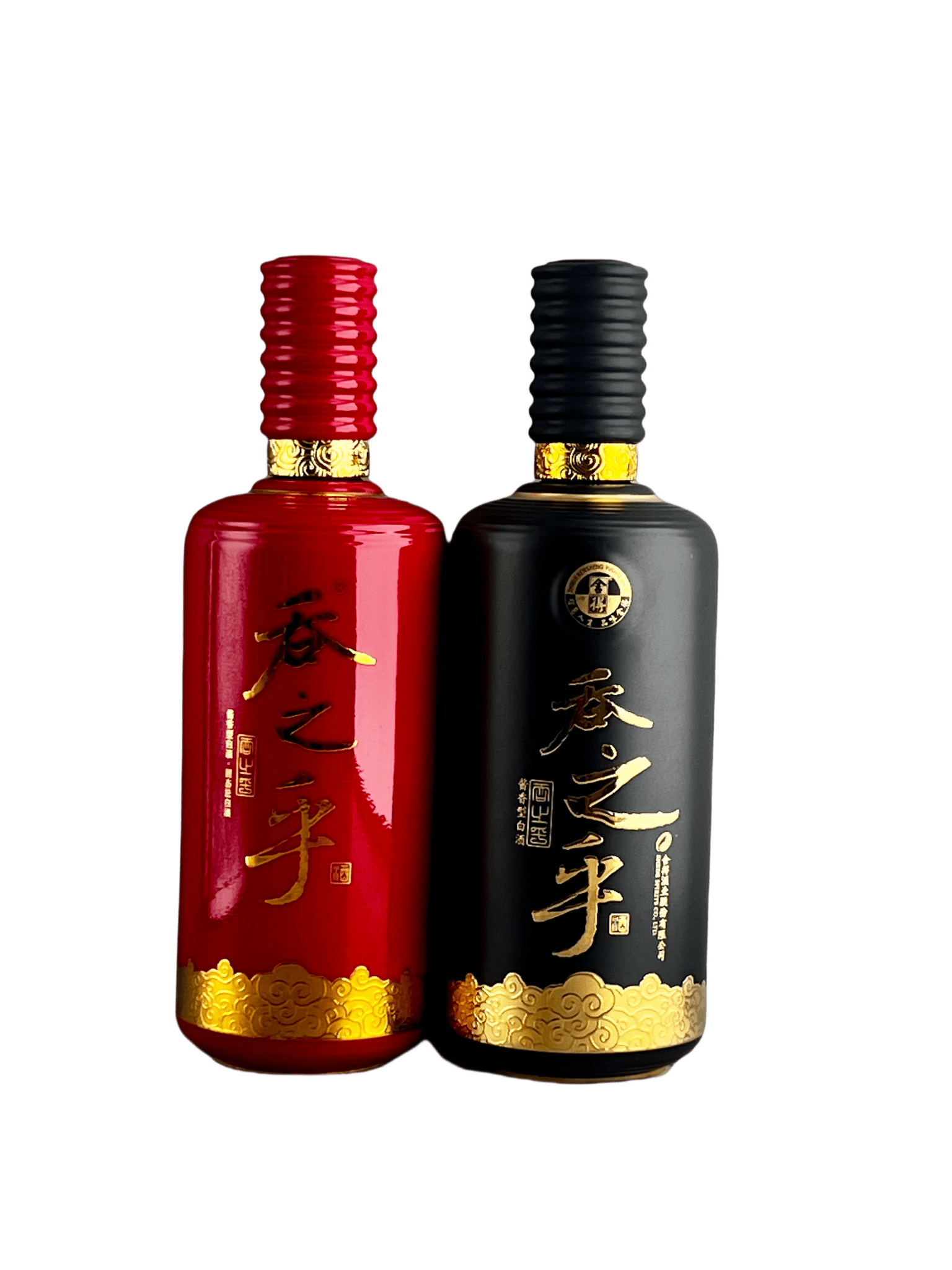 Shede Tun Zhi Hu Set Black/Red (500ml*2) 53% ABV - BAIJIU | CG LIQUOR