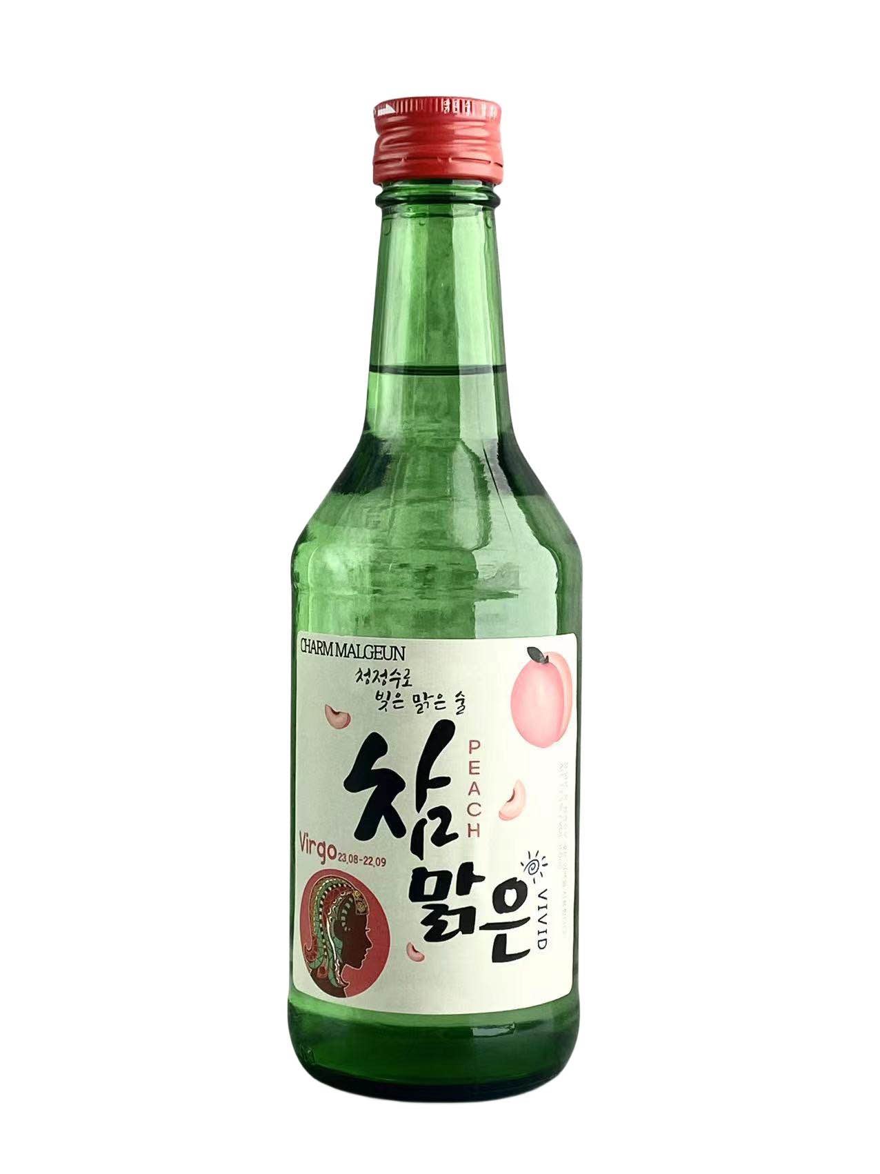 Charm Malgeun Vivid Peach Soju 360ml | CG LIQUOR